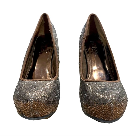 MIA | Shoes | Mia Sparkly Wedge Heels | Poshmark